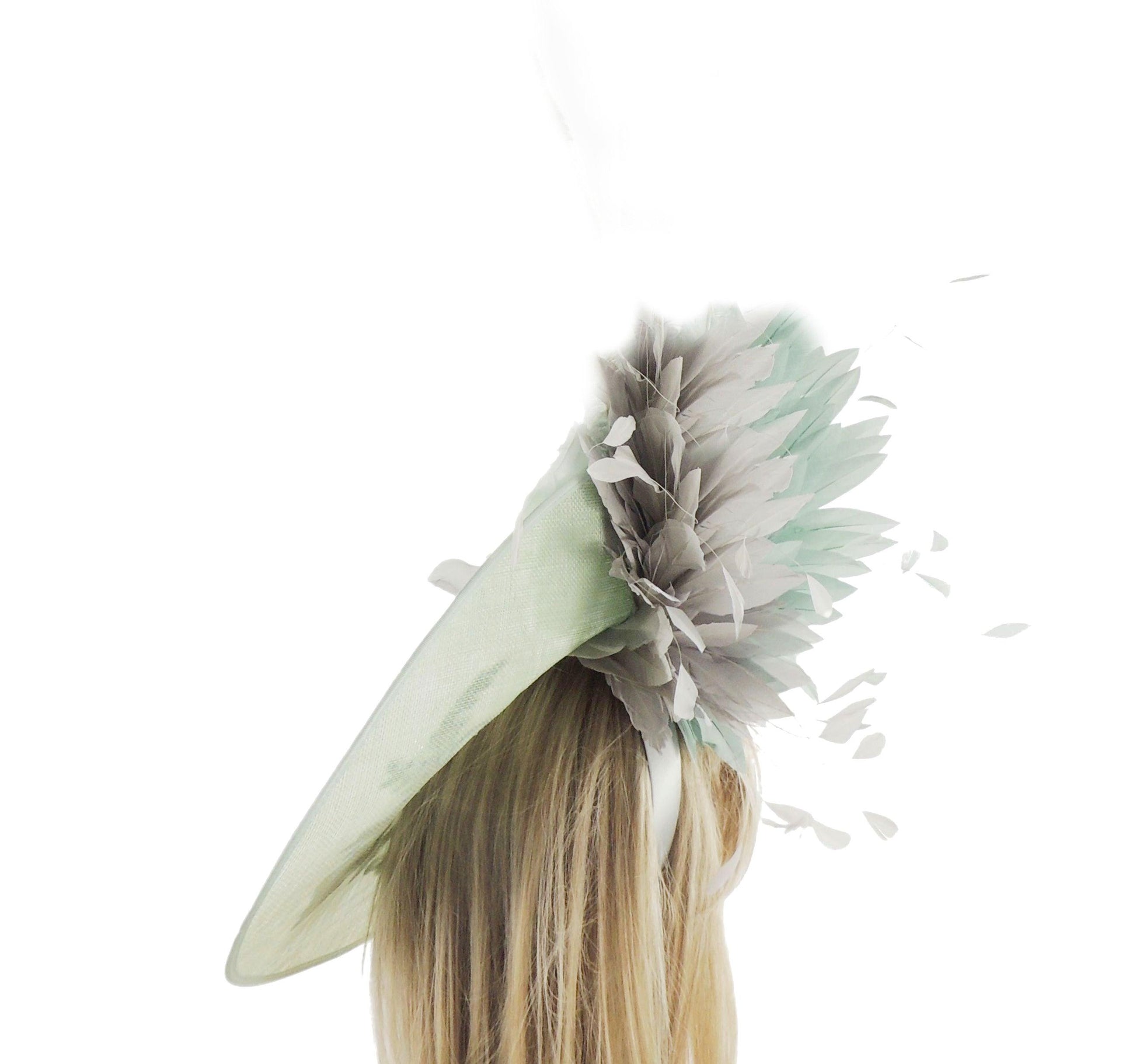Kat Bespoke Jeweled Crystal Large Saucer Fascinator Hat – Hats By Cressida