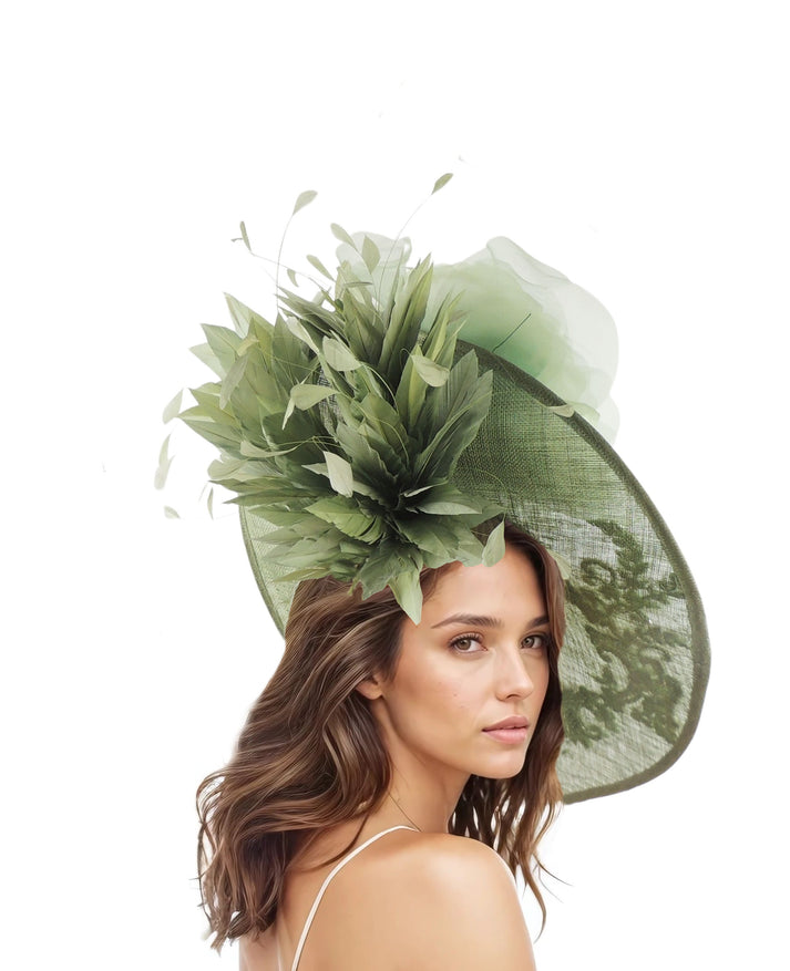 Kat Bespoke Jeweled Crystal Large Saucer Fascinator Hat – Hats By Cressida