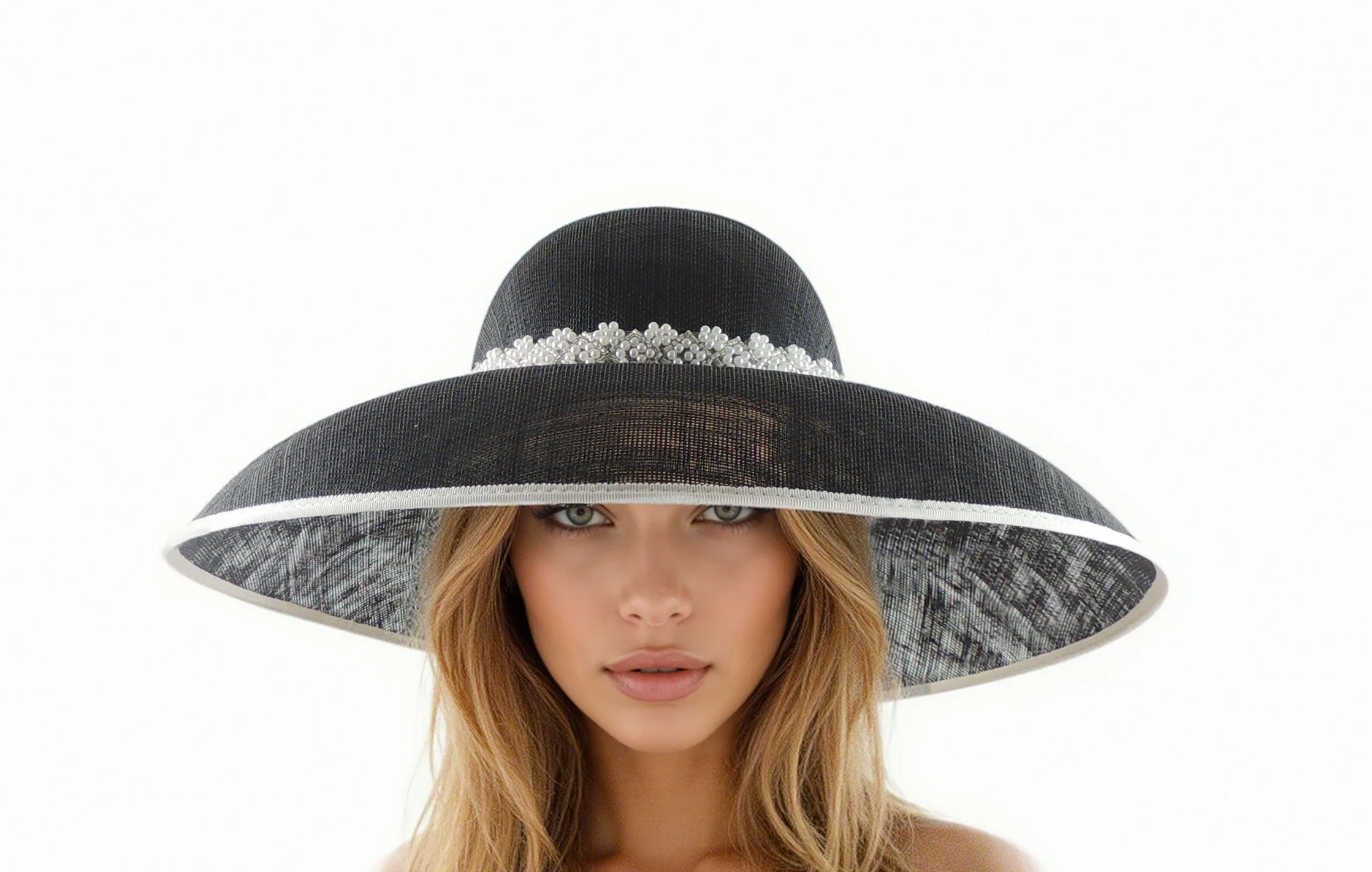 Saskia Classic Audrey Hepburn Style Royal Ascot Hat | Hats By Cressida