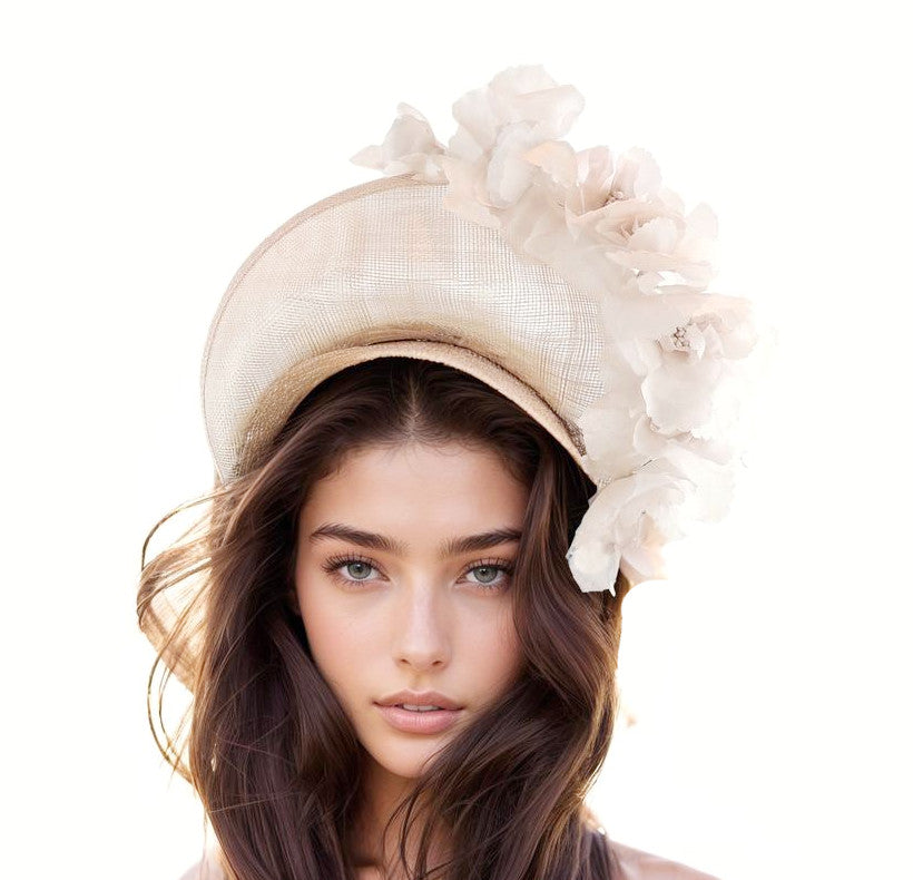 Skylar Silk Flower Halo Crown Fascinator Hat | Spring Summer Hat | Hats ...
